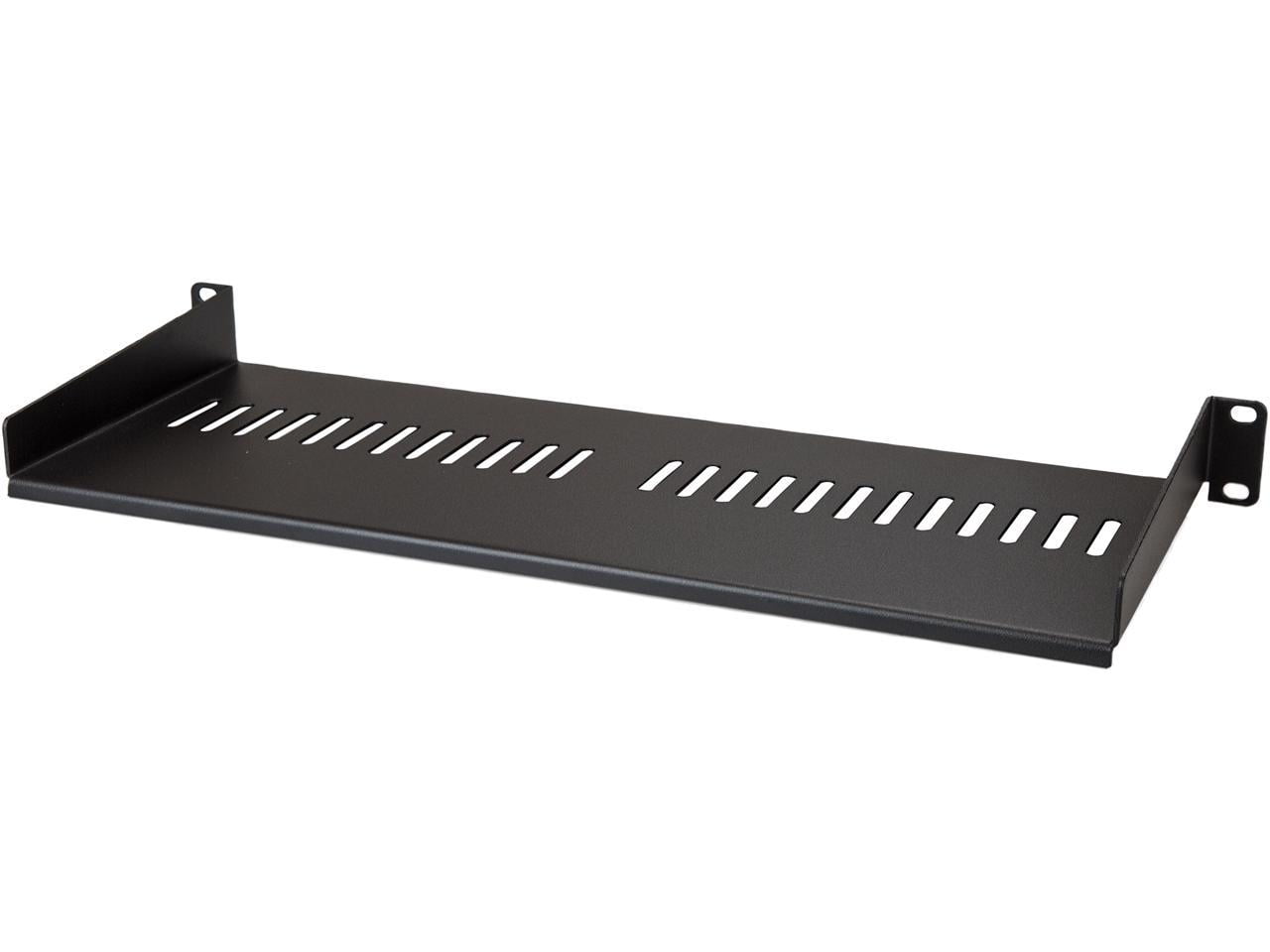 StarTech Vented 1U Rack Shelf 7in Deep 1U Rack Mount Shelf CABSHELF1U7V ...