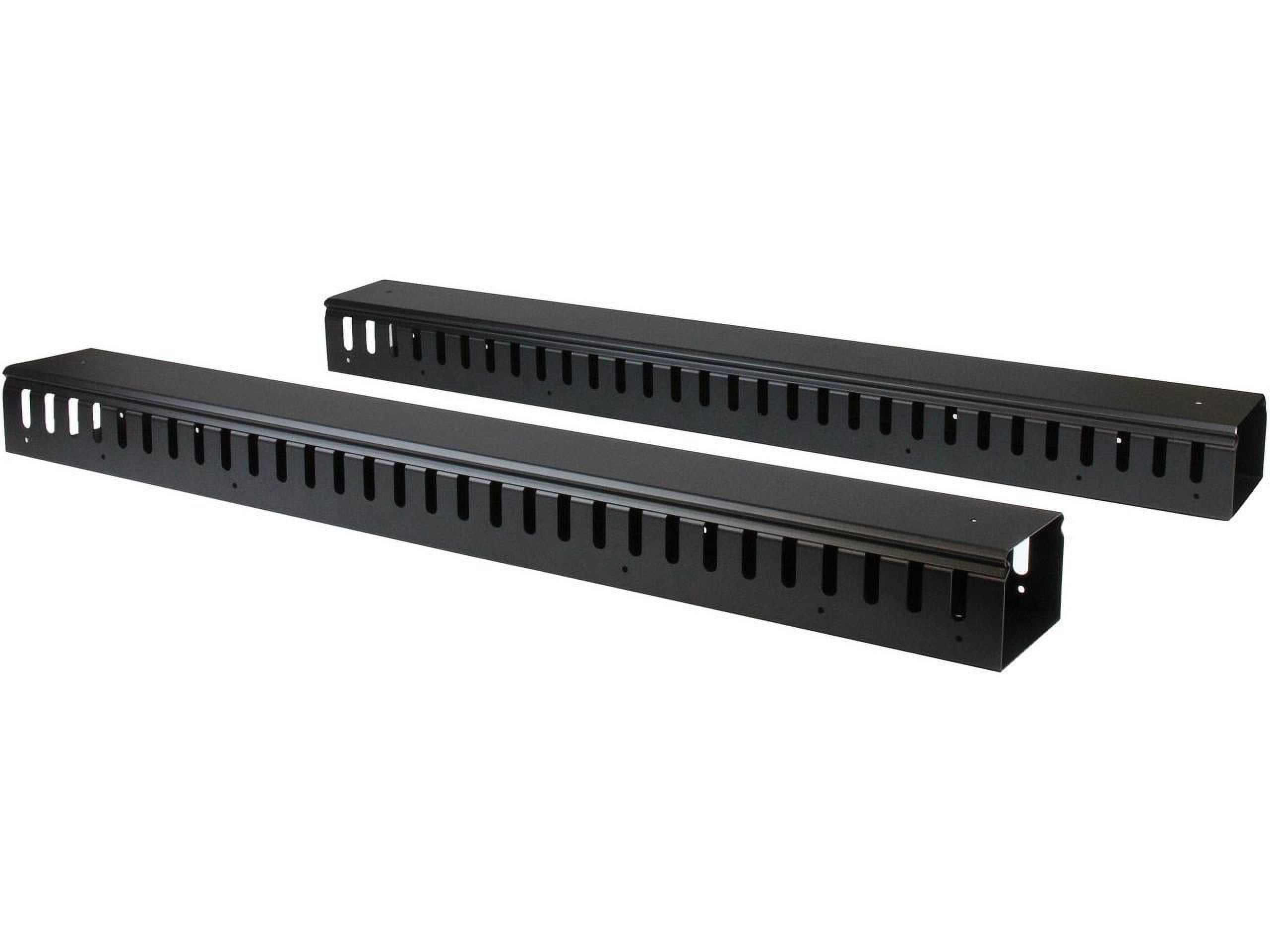 StarTech.com CMVER40UF Vertical Cable Organizer with Finger Ducts - 0U ...