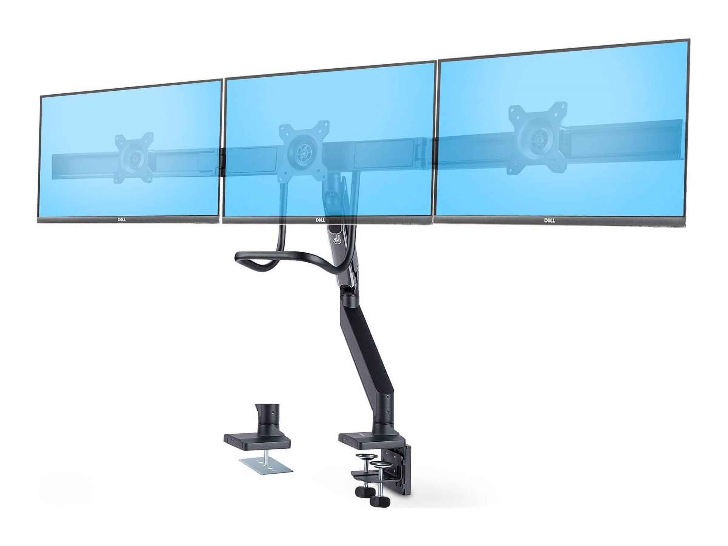 StarTech.com Crossbar Triple Monitor Desk Mount, VESA 75x75/100x100 ...