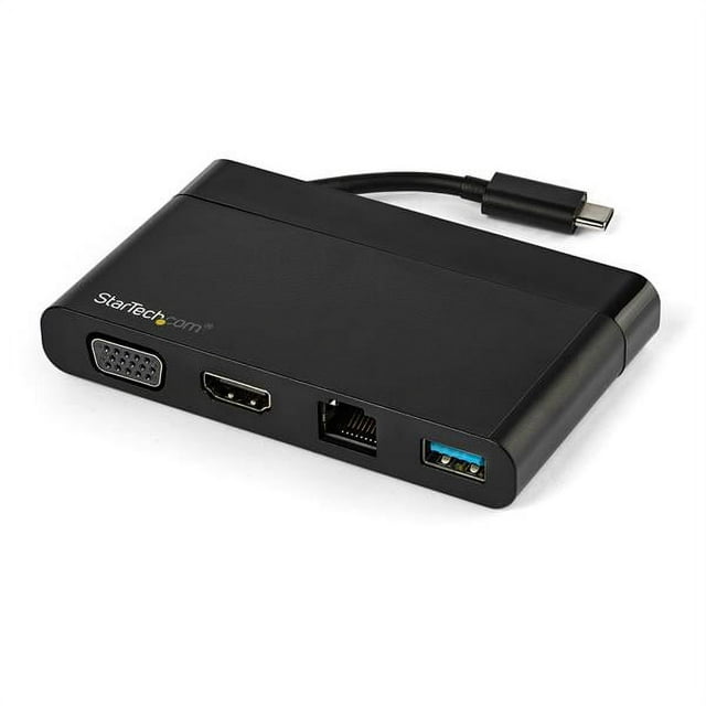 StarTech.com DKT30CHVCM USB-C Multiport Adapter with HDMI and VGA 1xUSB-A - Black - Walmart.com
