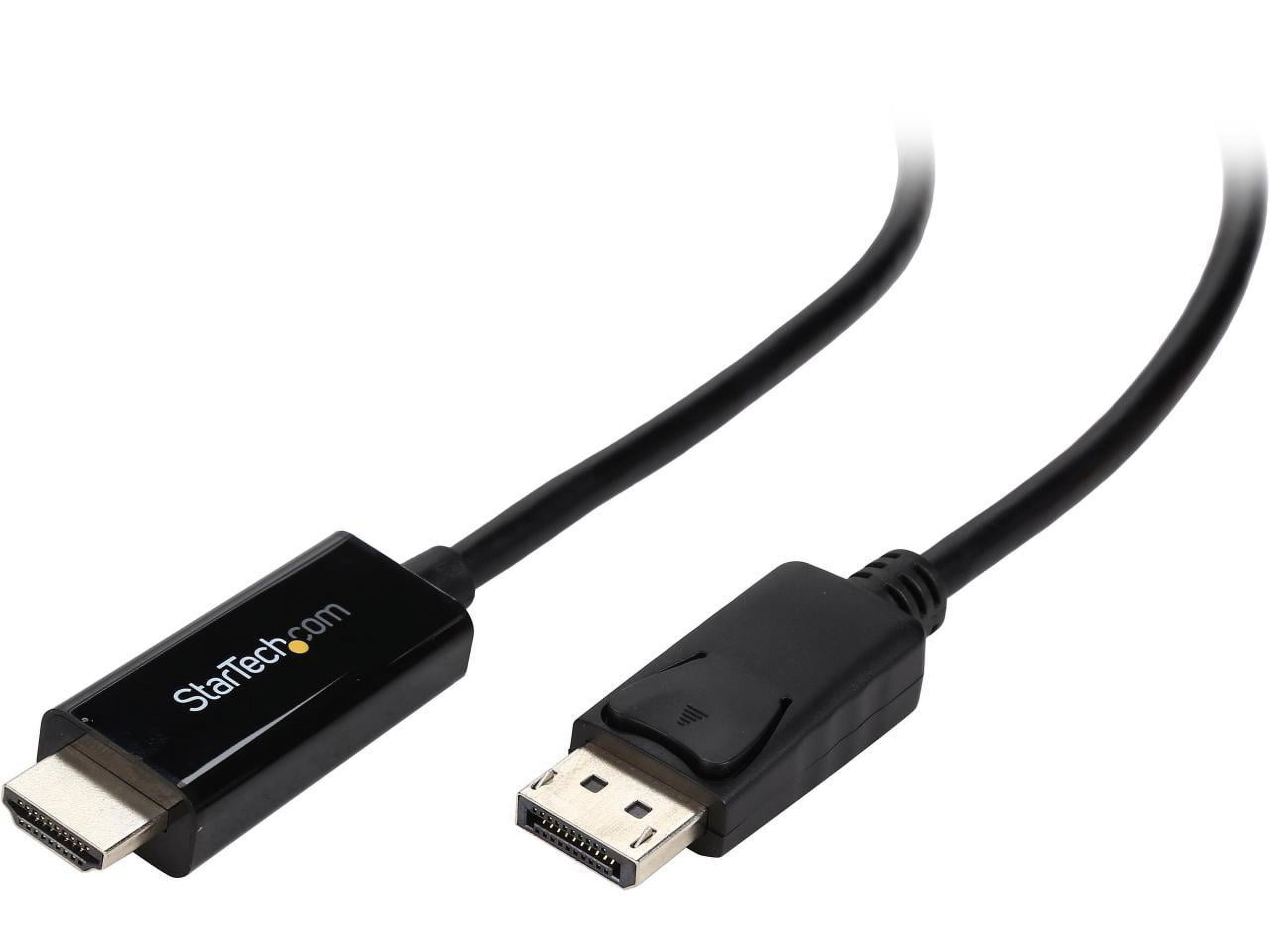 StarTech.com DP2HDMM1MB DisplayPort to HDMI converter cable - 3 ft (1m ...