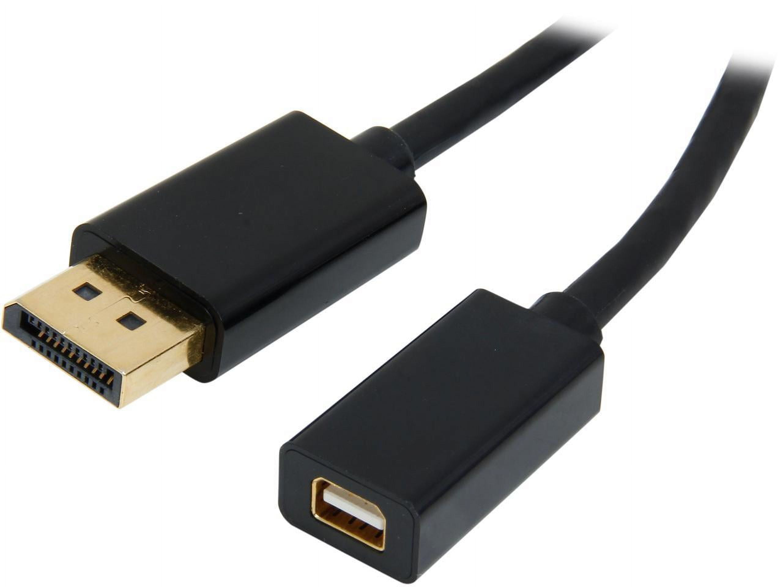 StarTech.com DP2MDPMF3 3 ft. Black Connector A: 1 - DisplayPort (20 pin ...