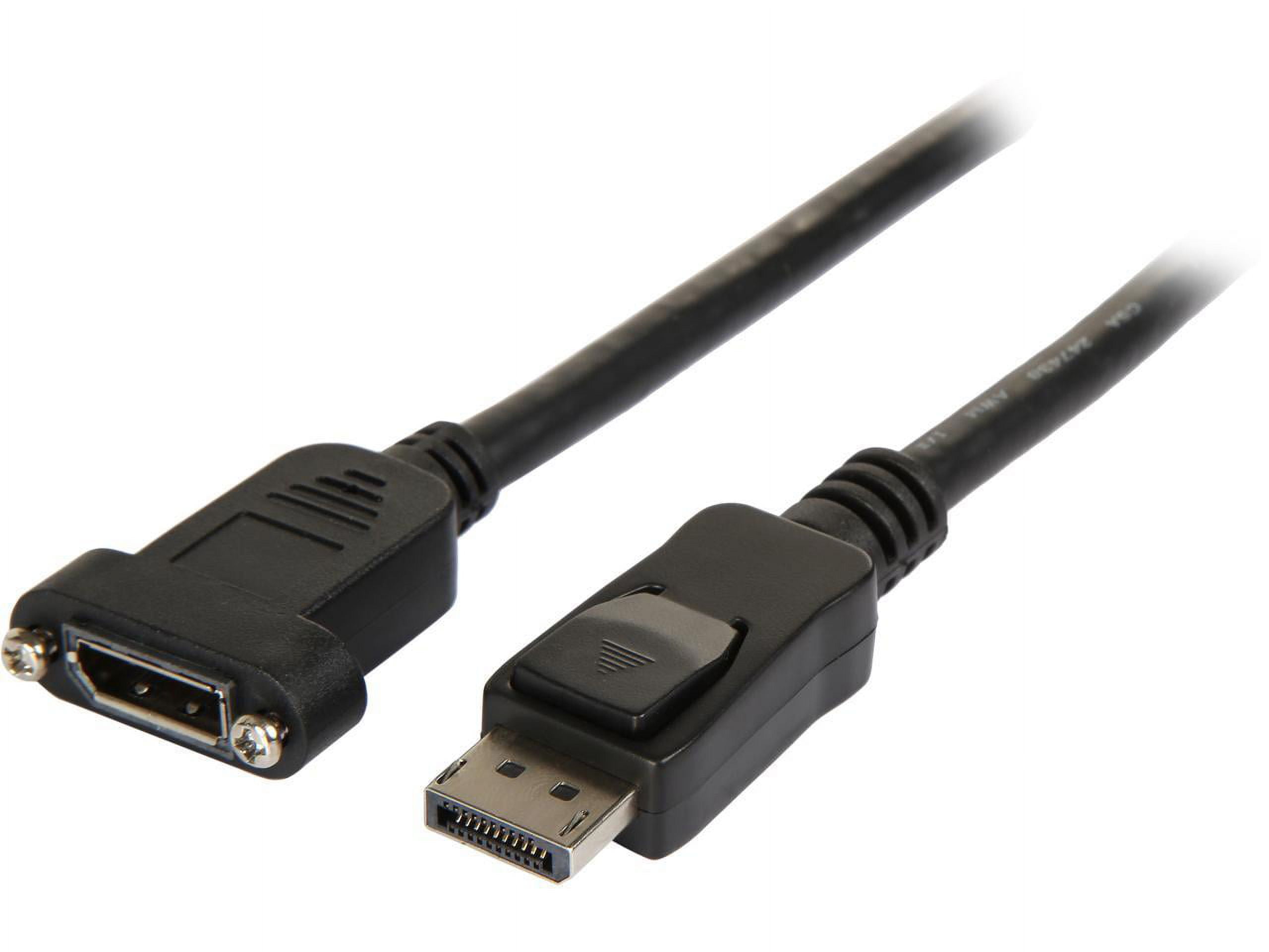StarTech.com DPPNLFM3PW 3 ft. Black Connector A: DisplayPort Male ...