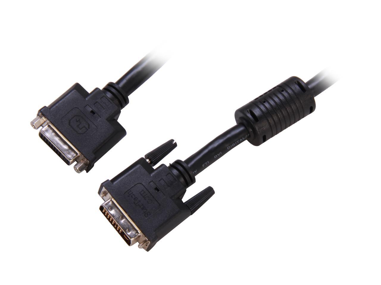 StarTech.com DVIIDMF10 Black DVI-I Male to DVI-I Female Male to Female ...
