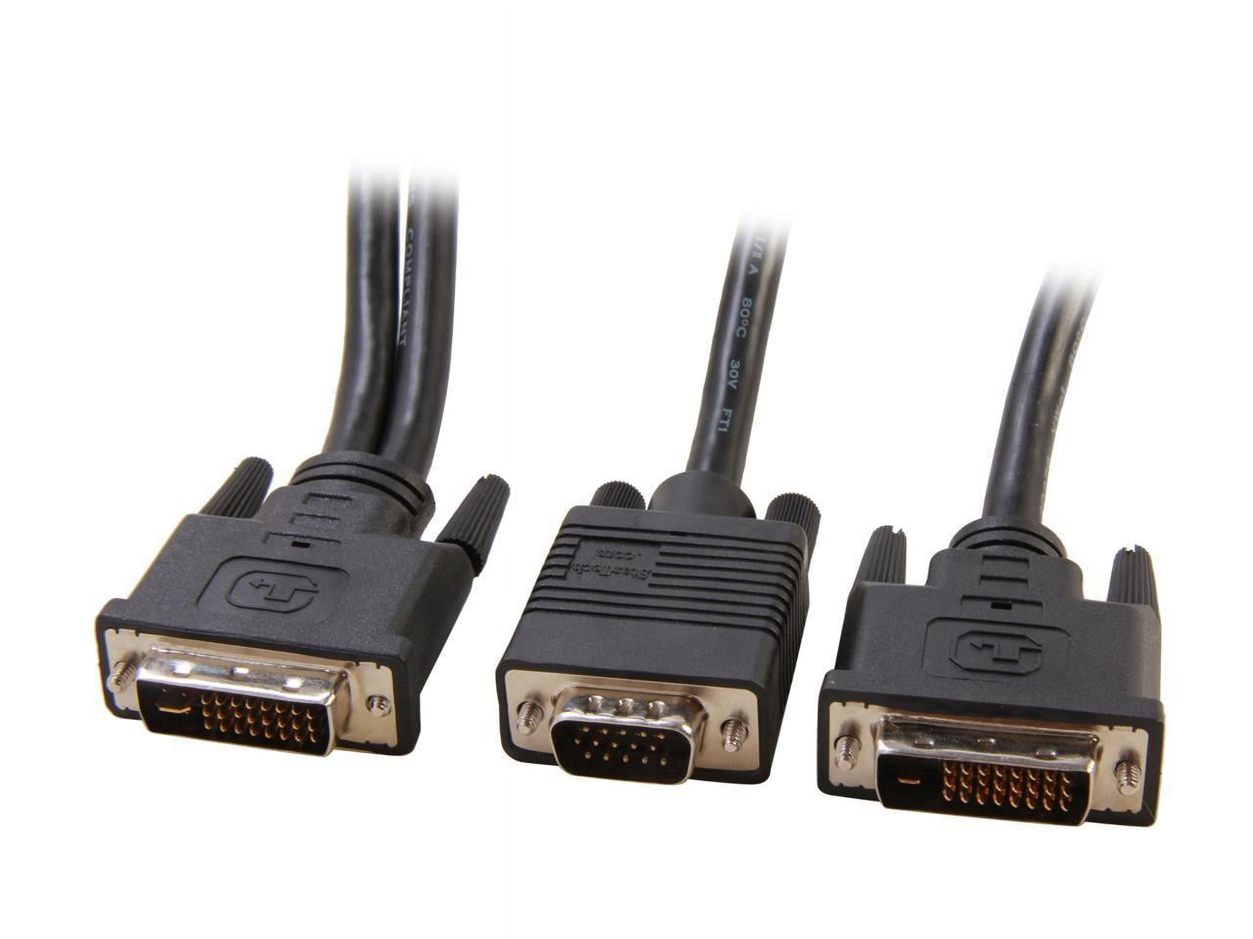 StarTech.com DVIVGAYMM6 Black Connector A : 1 - 29 pin DVI-I (Dual Link ...