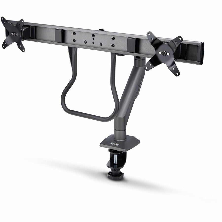 StarTech.com Desk Mount Dual Monitor Arm w/Crossbar, Up To 27" Display ...