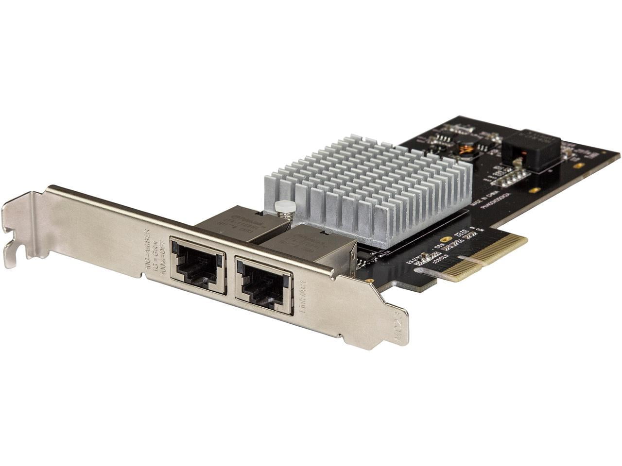 StarTech Dual Port Network Card - 2-port PCI Express 10GBase-T / NBASE ...