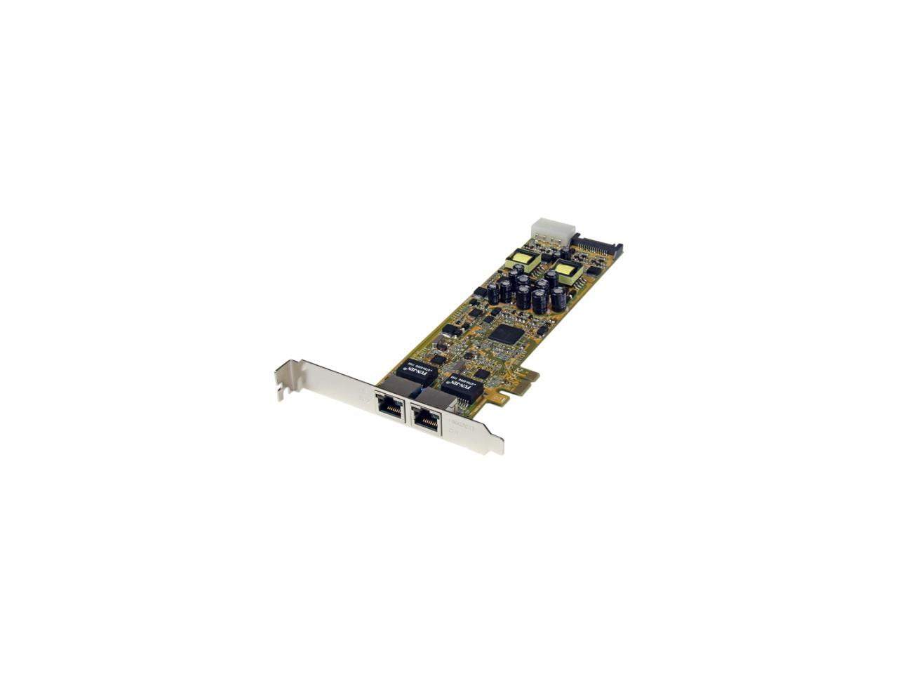 StarTech.com Dual Port PCI Express Gigabit Ethernet PCIe Network Card ...