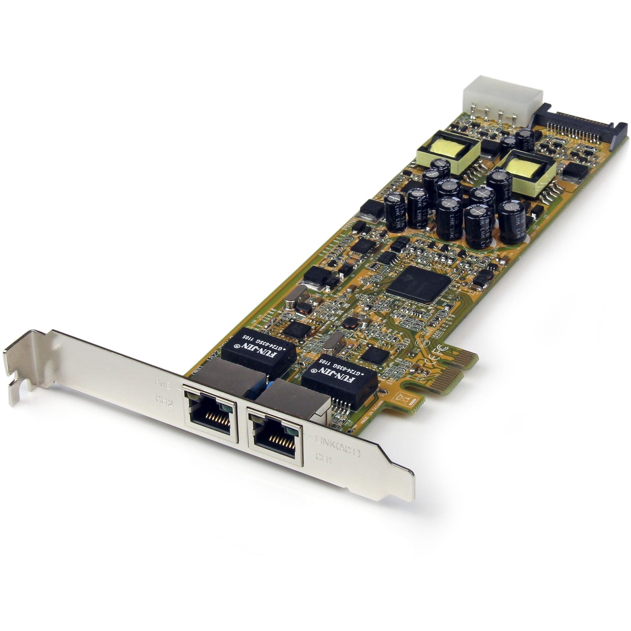 StarTech.com Dual Port PCI Express Gigabit Ethernet PCIe Network Card ...