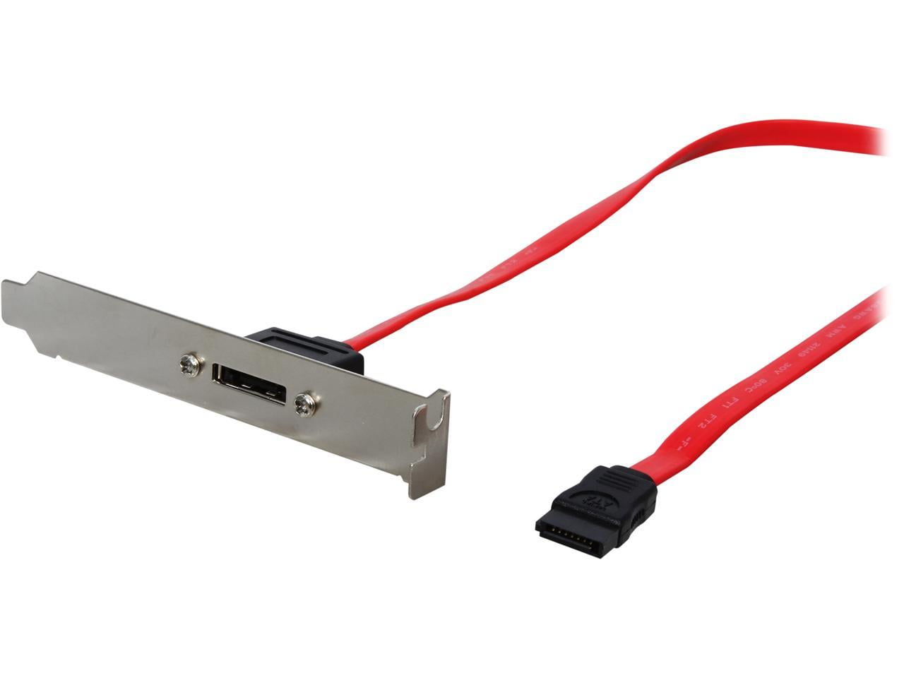 StarTech.com ESATAPLT18IN 1.5 ft. 1 Port SATA to eSATA Plate Adapter ...