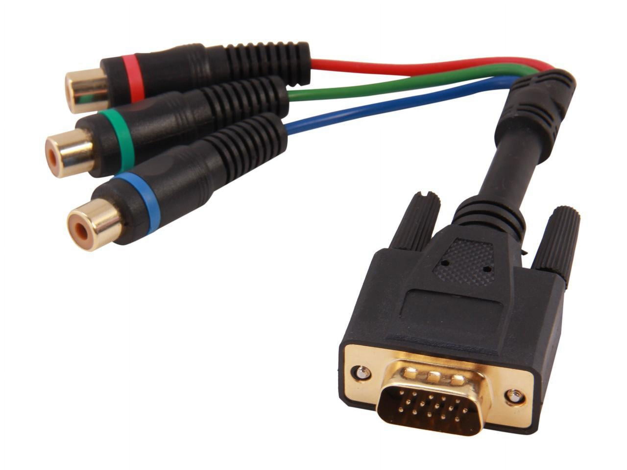 StarTech.com HD15CPNTMF No 6in HD15 to Component RCA Breakout Cable ...