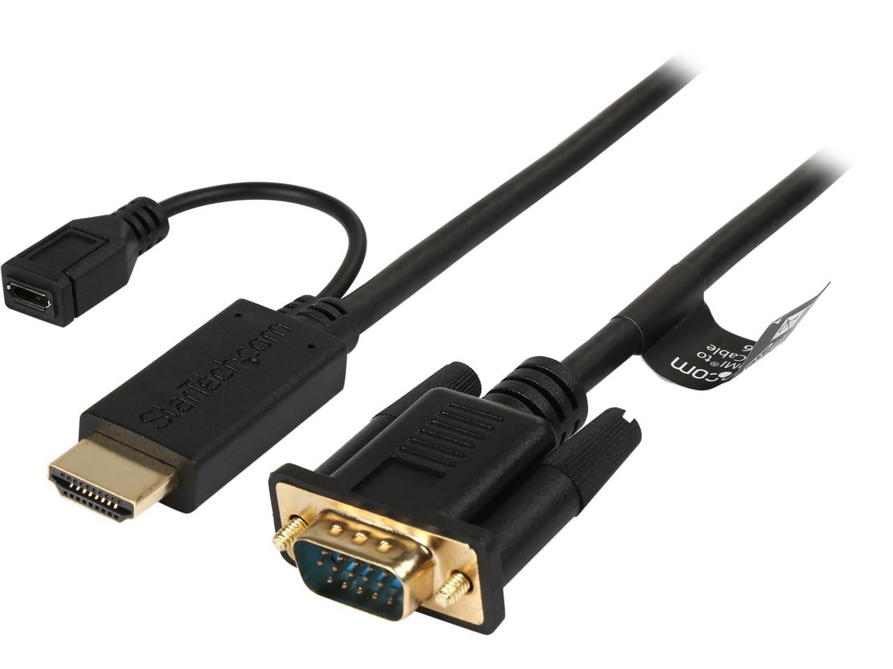 StarTech.com HD2VGAMM6 HDMI to VGA Cable - 6 ft / 2m - 1080p - 1920 x ...