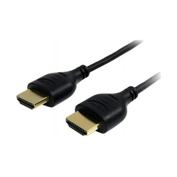 StarTech.com HDMIMM6HSS 6 ft. Black Slim High Speed HDMI Cable with ...