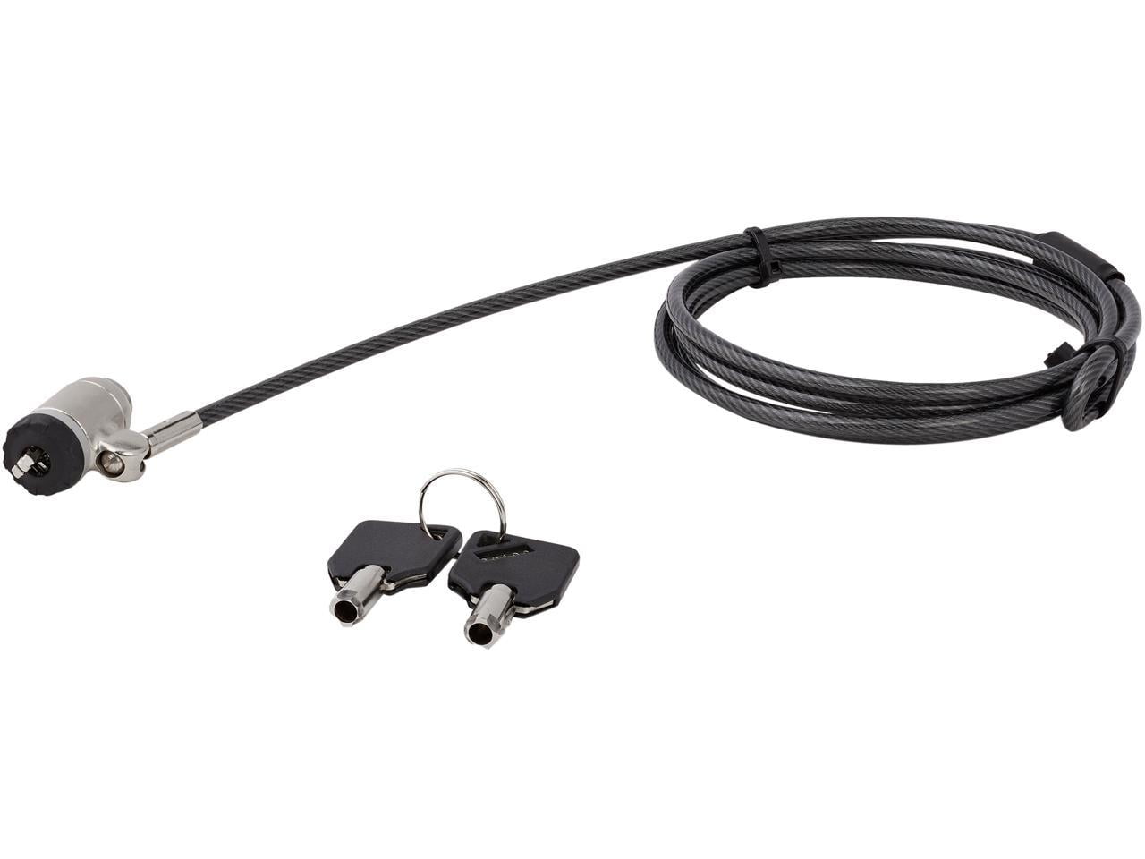 StarTech.com LTLOCKKEY Keyed Cable Lock - Push-to-Lock Button - 2m (6.5 ...