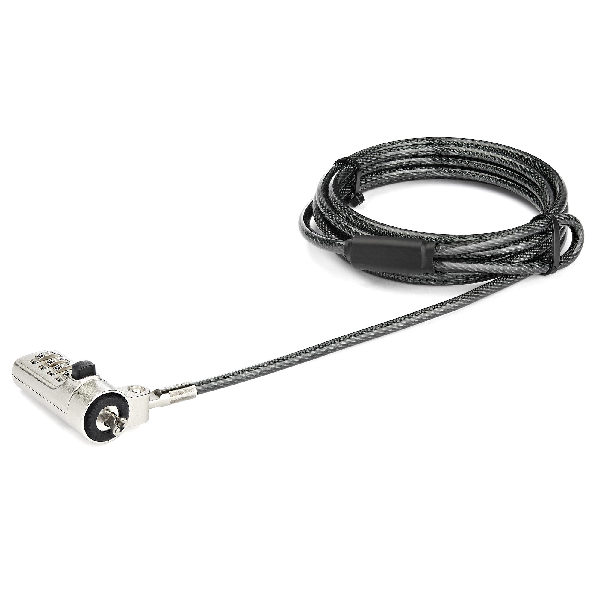 StarTech.com LTLOCKNBL Laptop Cable Lock - 4-Digit Resettable ...