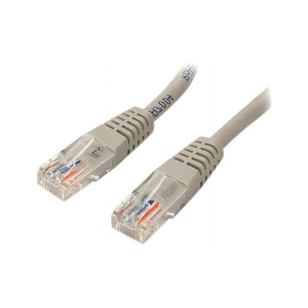 StarTech.com M45PATCH10GR 10 ft. Cat 5E Gray Network Cable - Walmart Business Supplies