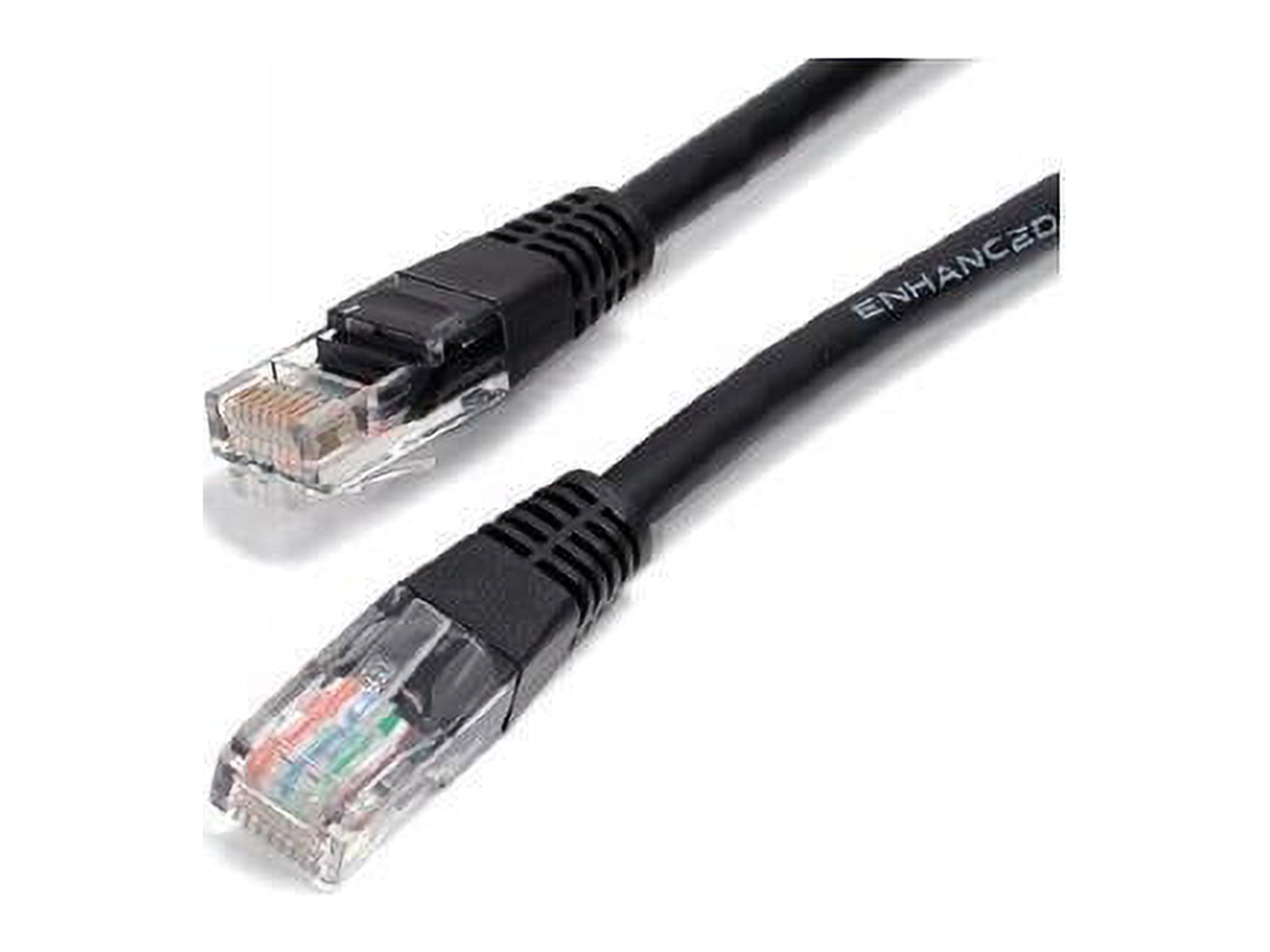 StarTech 50 ft Black Molded Cat5e UTP Patch Cable - Walmart.com