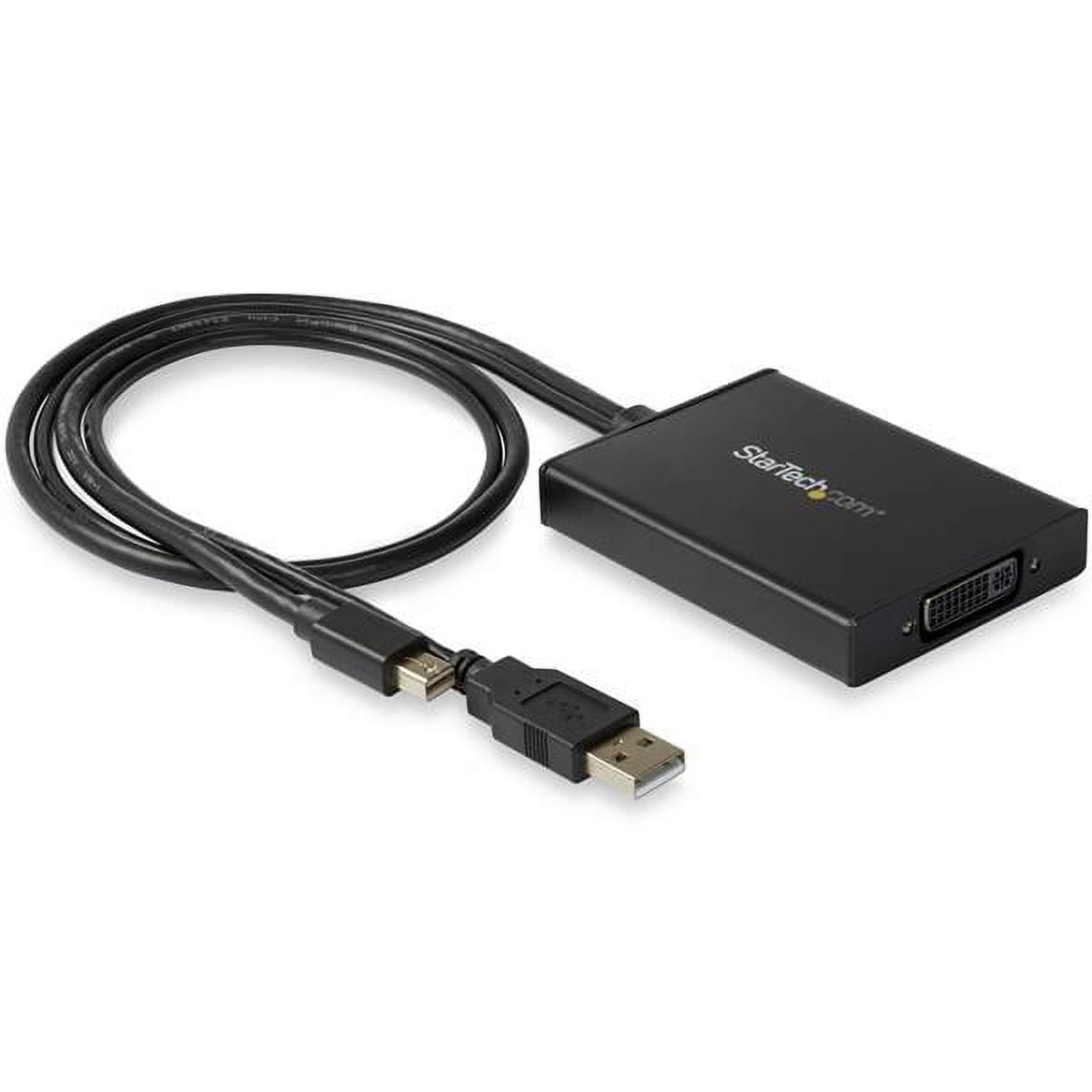 StarTech.com MDP2DVID2 Mini DisplayPort to Dual-Link DVI Adapter USB ...