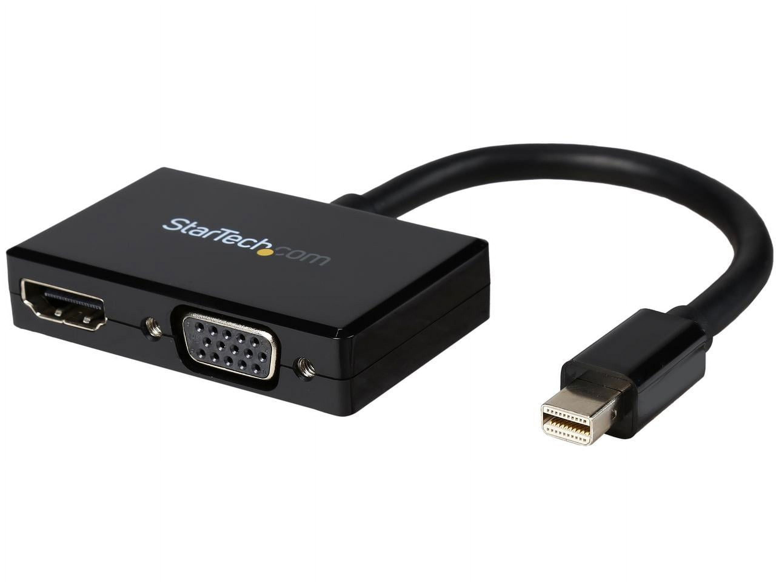 StarTech.com MDP2HDVGA Mini DisplayPort to HDMI and VGA - 2 in 1 Travel ...