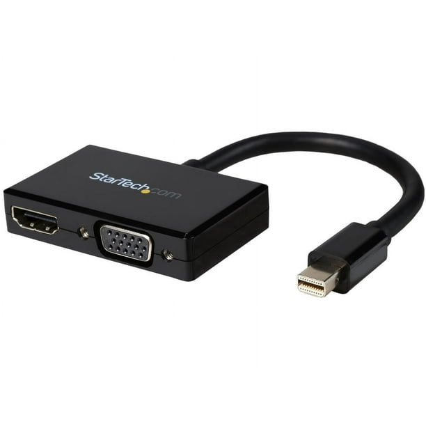 StarTech.com MDP2HDVGA Mini DisplayPort to HDMI and VGA - 2 in 1 Travel ...