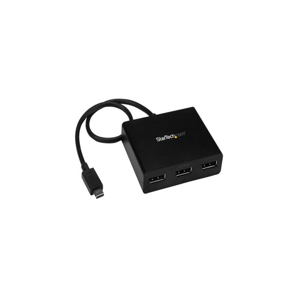 StarTech.com MSTCDP123DP 3-Port USB-C to DisplayPort MST Hub - 4K 30Hz ...