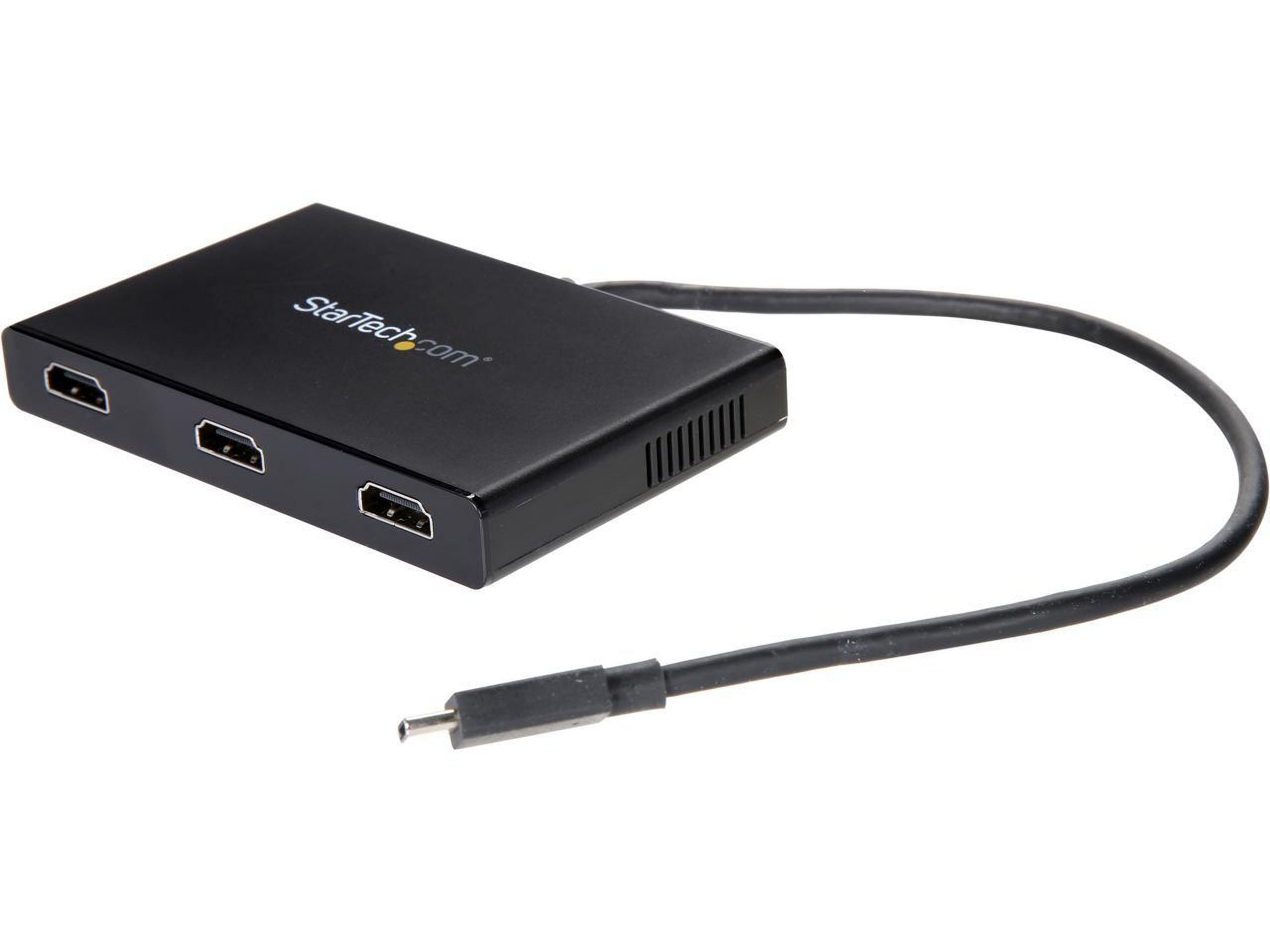 StarTech.com MSTCDP123HD 3-Port USB-C to HDMI MST Hub - 4K 30Hz - Multi-Monitor Video Splitter ...