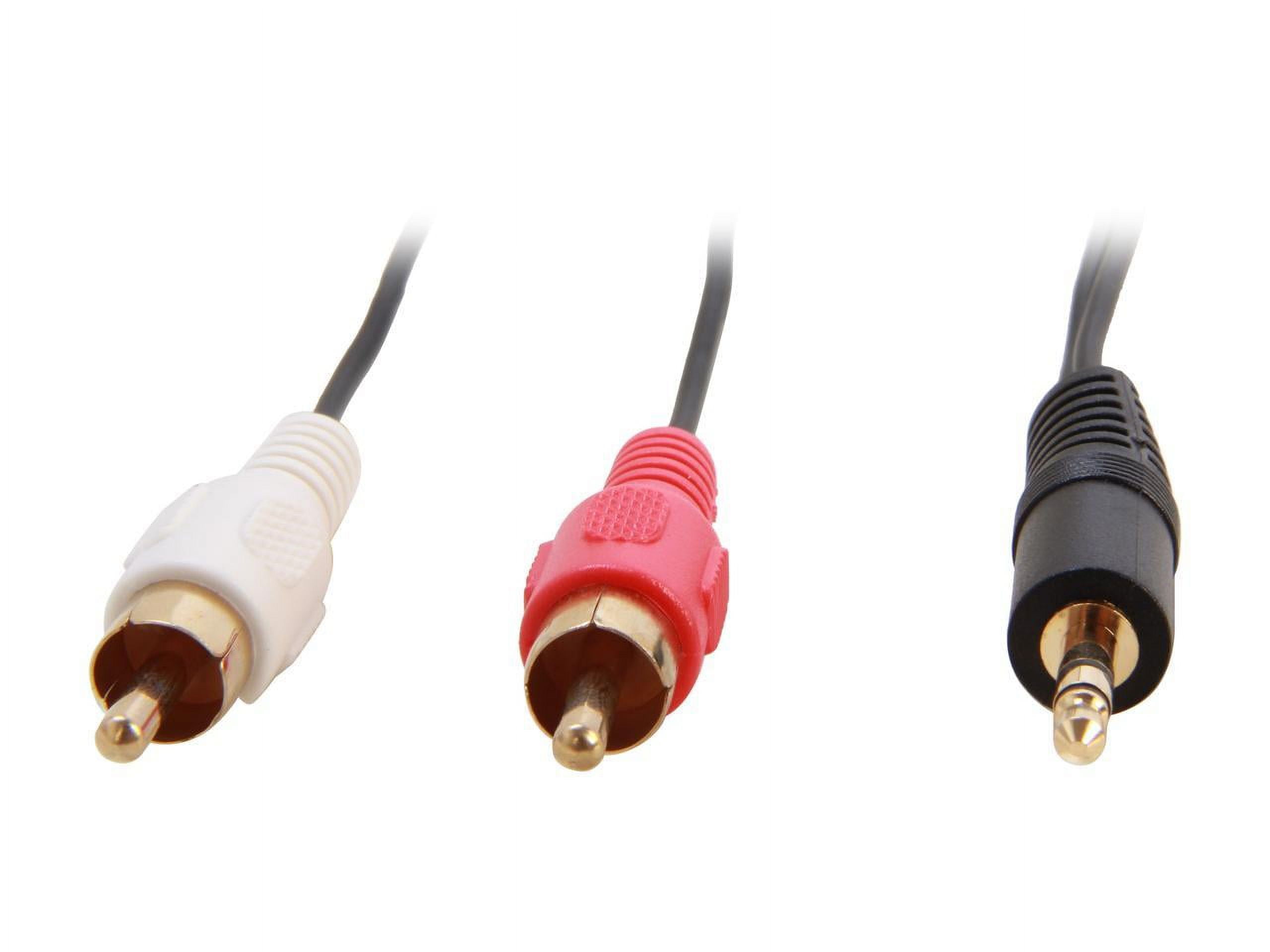 StarTech.com MU3MMRCA 3 ft. Stereo Audio Cable - 3.5mm Male to 2x RCA ...