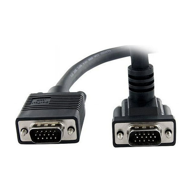 StarTech.com MXT101MMHD15 15 ft. Coax High Resolution 90 degree Down Angled VGA Monitor Cable ...