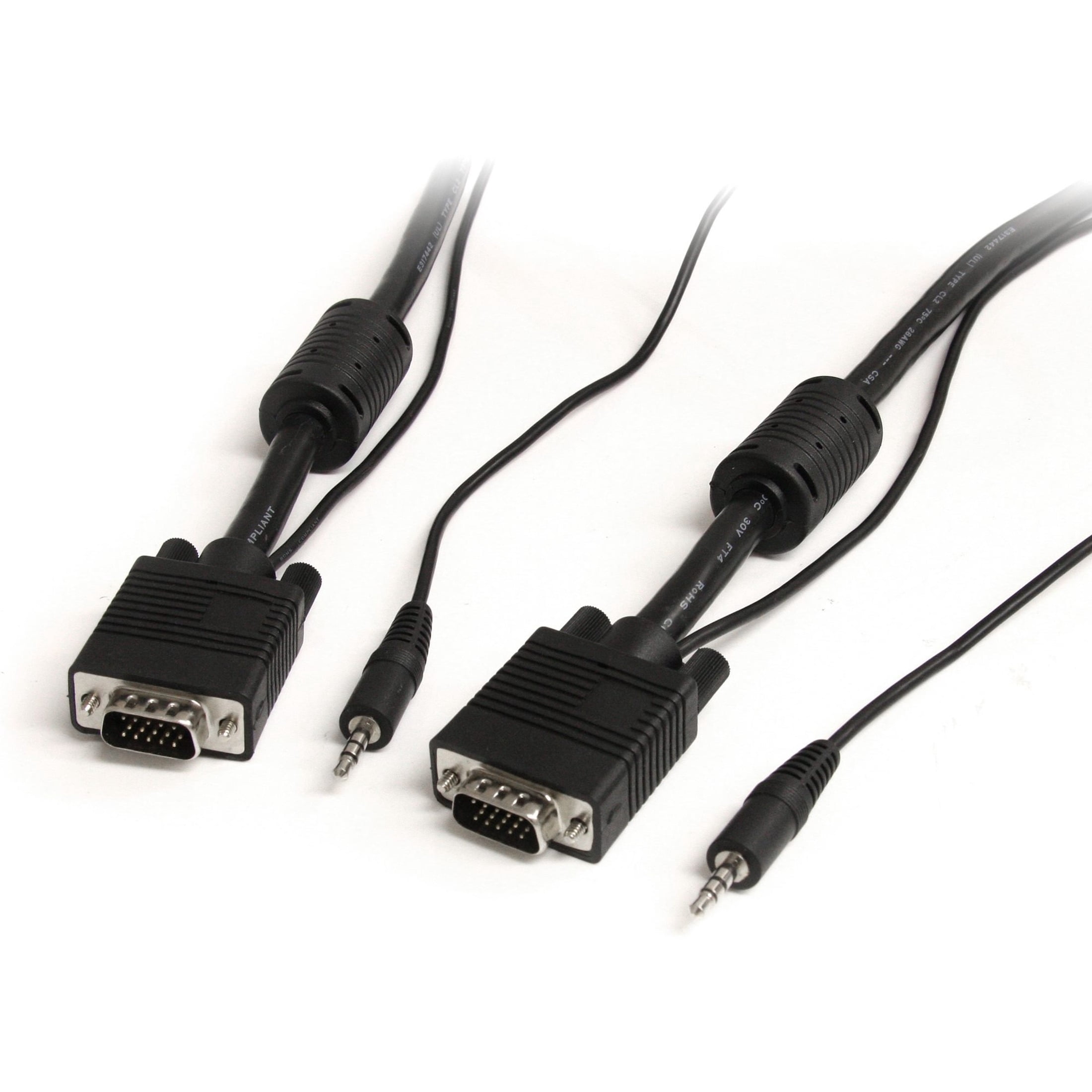 StarTech.com MXTHQMM25A 25 ft. Coax High Resolution Monitor VGA Cable ...