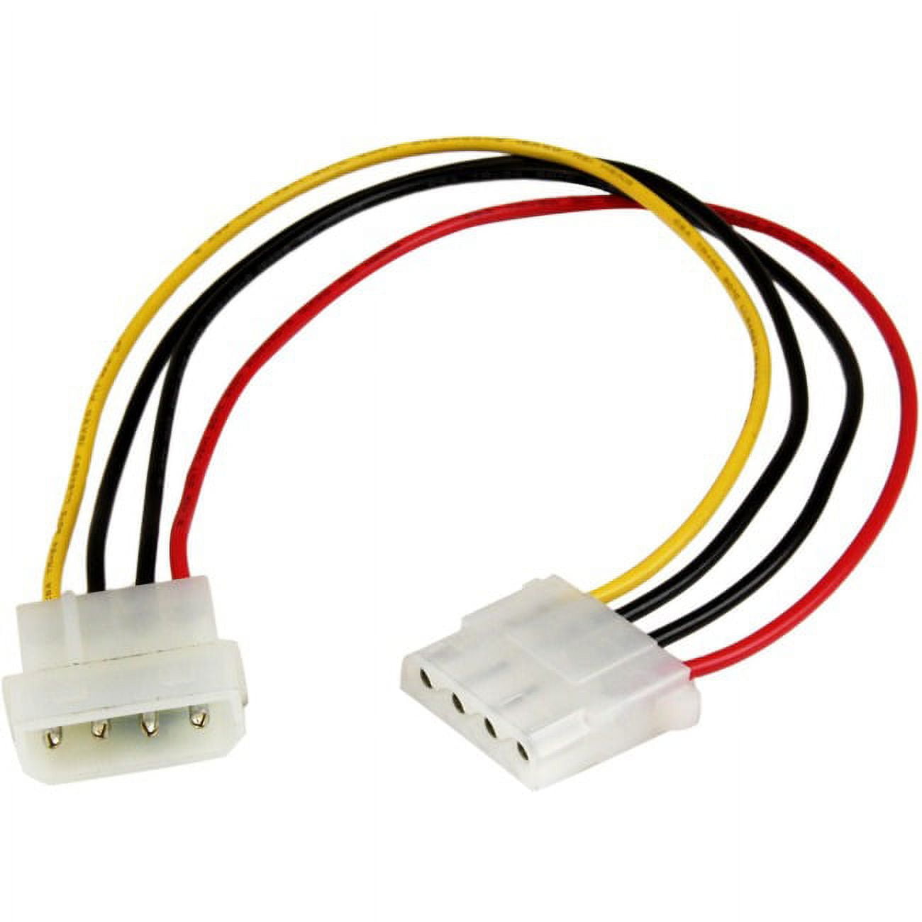 StarTech 12" Molex LP4 Power Extension Cable - M/F - For Hard Drive ...