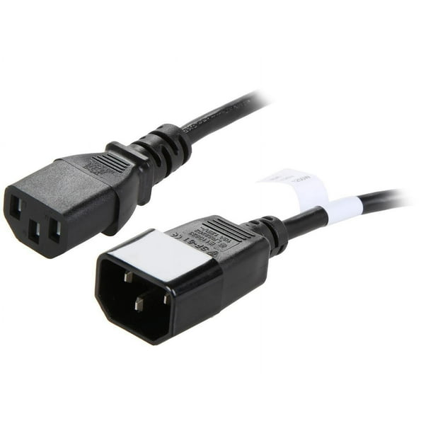 StarTech.com Model PXT1001 1 ft. Standard Computer Power Cord Extension ...