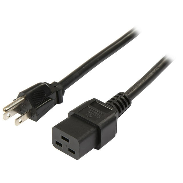 StarTech.com Model PXT515191410 10 ft. Computer power cord - NEMA 5-15P to C19, 14 AWG - Walmart.com
