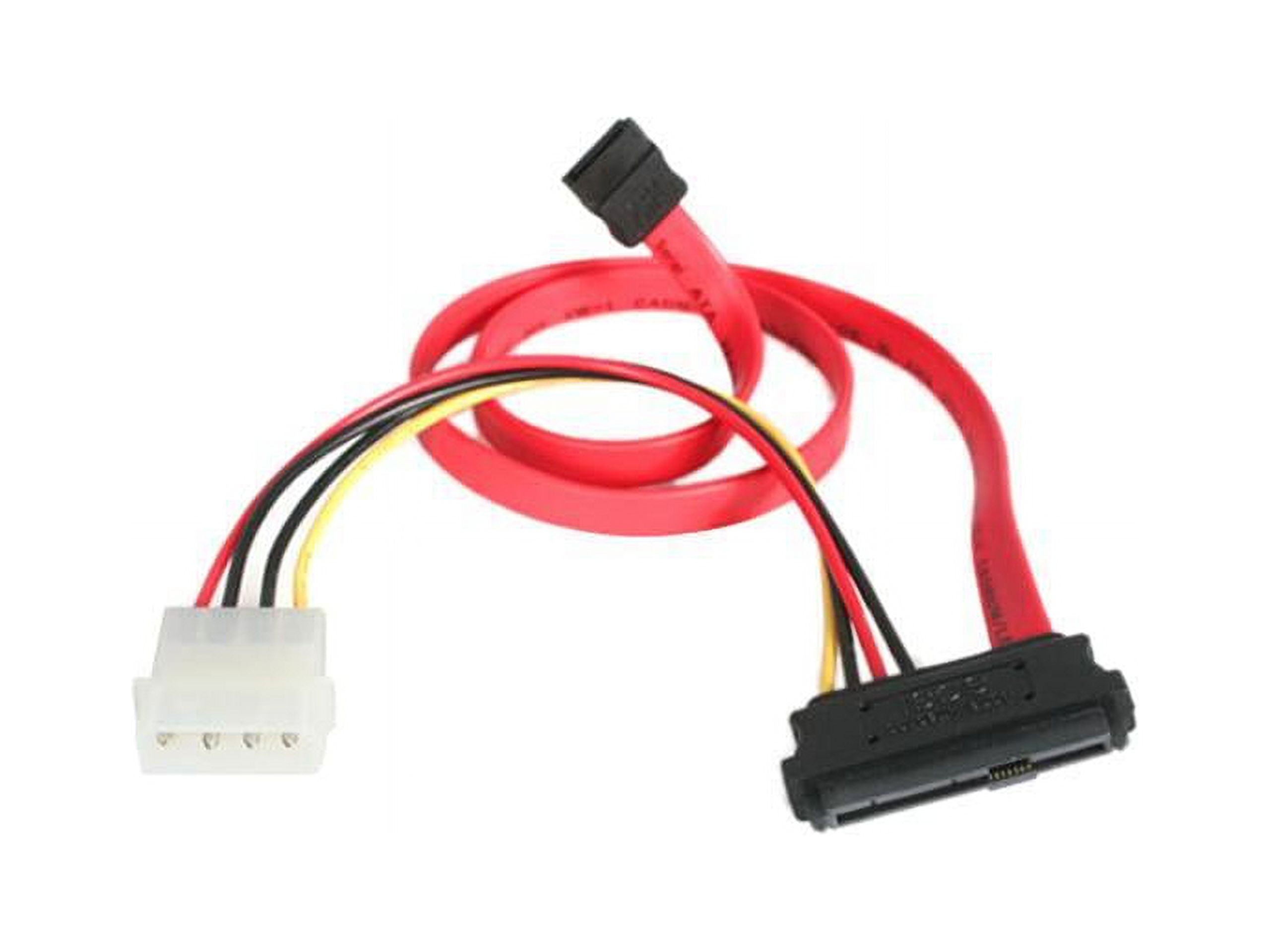 StarTech.com Model SAS729PW18 18" SAS 29 Pin to SATA Cable with LP4 ...