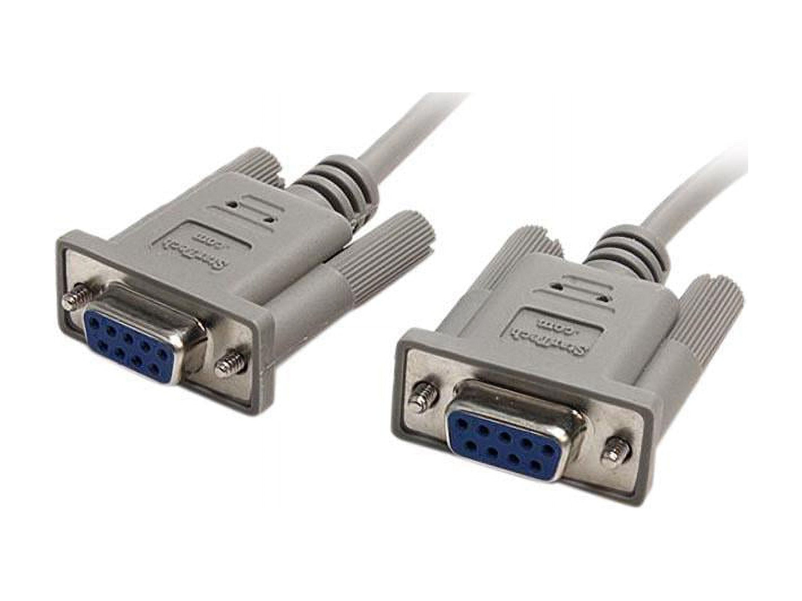 StarTech.com Model SCNM9FF 10 ft. Cross Wired Serial/Null Modem Cable DB9 F/F Female to Female ...