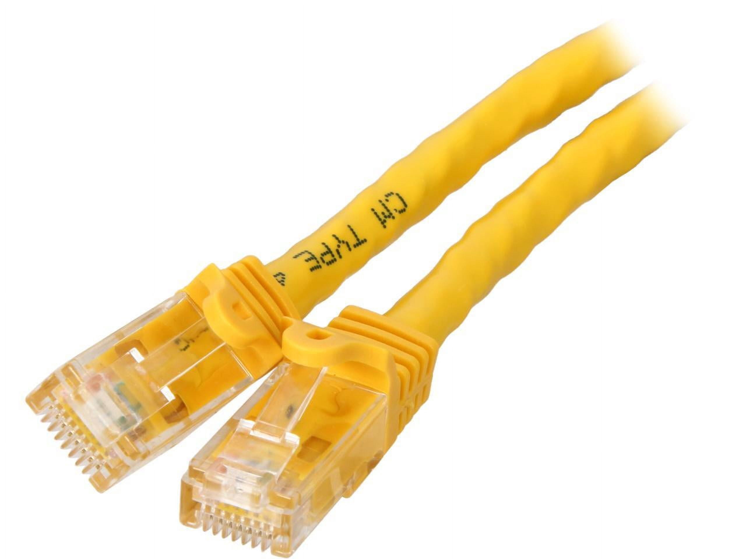 StarTech 100ft CAT6 Ethernet Cable - Yellow CAT 6 Gigabit Ethernet Wire ...