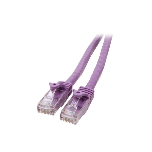 StarTech.com N6PATCH10PL 10 ft. Cat 6 Purple Snagless UTP Patch Cable ...