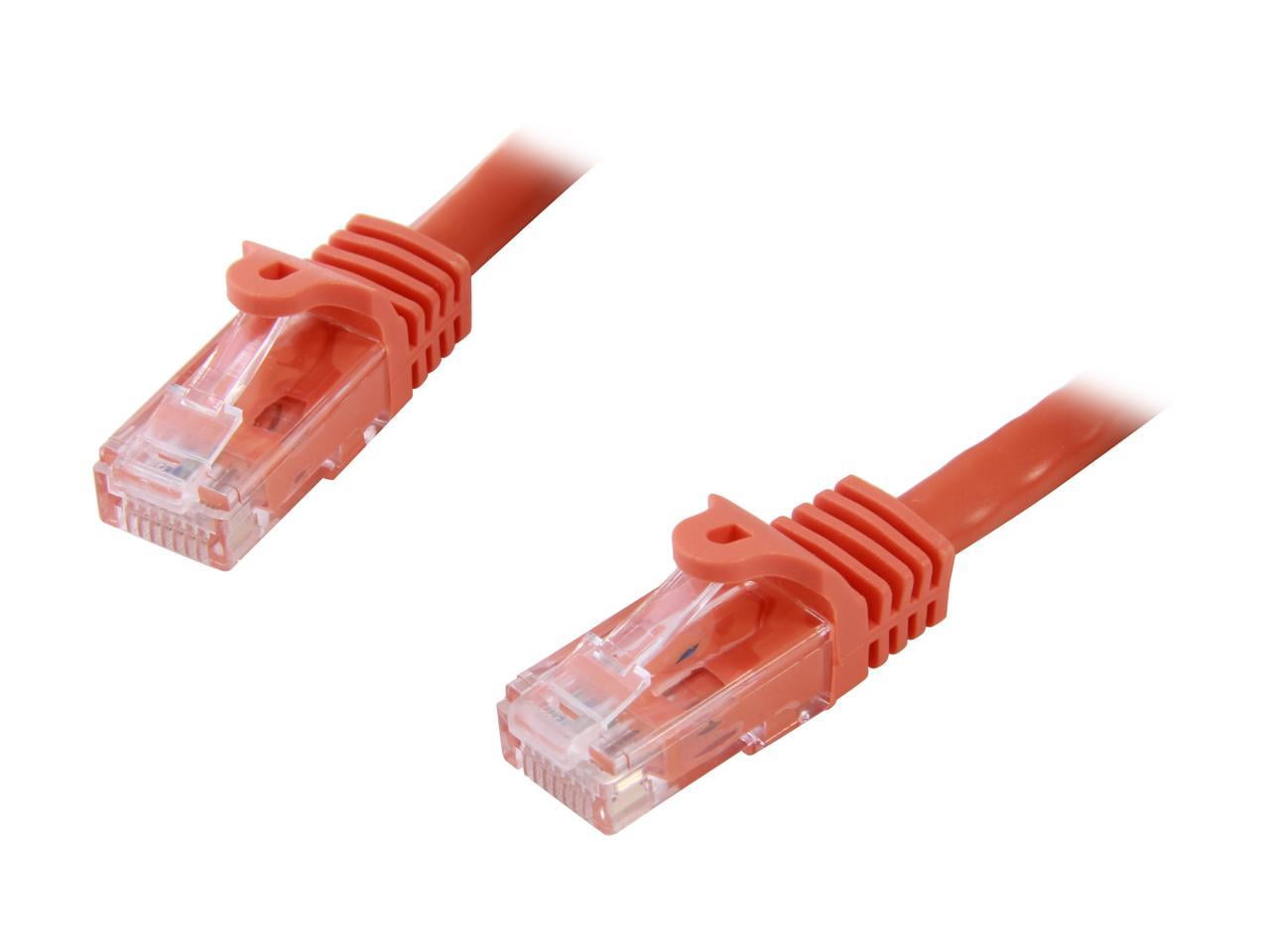 StarTech.com N6PATCH25OR 25 ft. Cat 6 Orange Snagless Cat6 UTP Patch ...