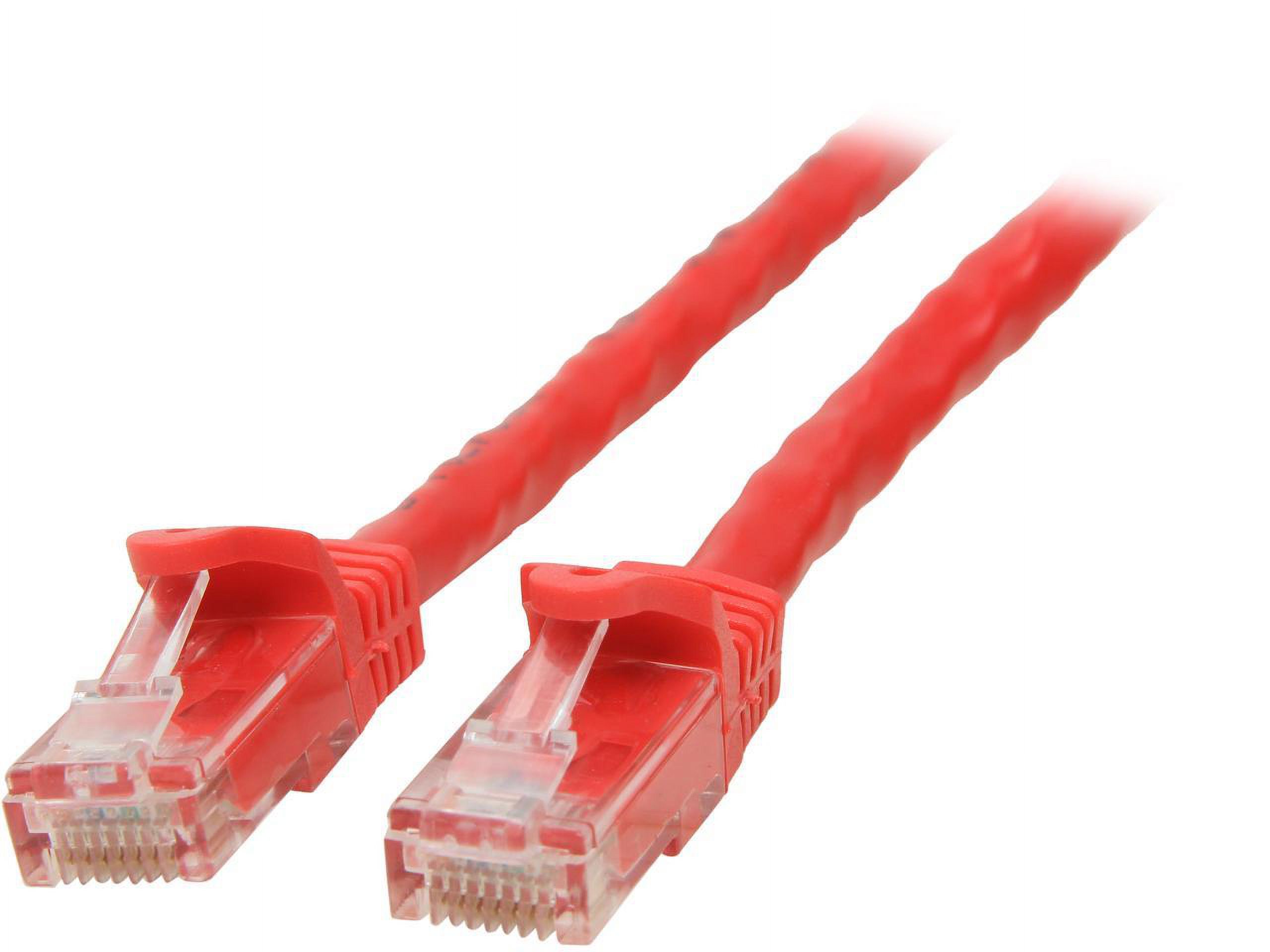 StarTech.com N6PATCH3RD 3 ft. Cat 6 Red Snagless Cat6 UTP Patch Cable ...