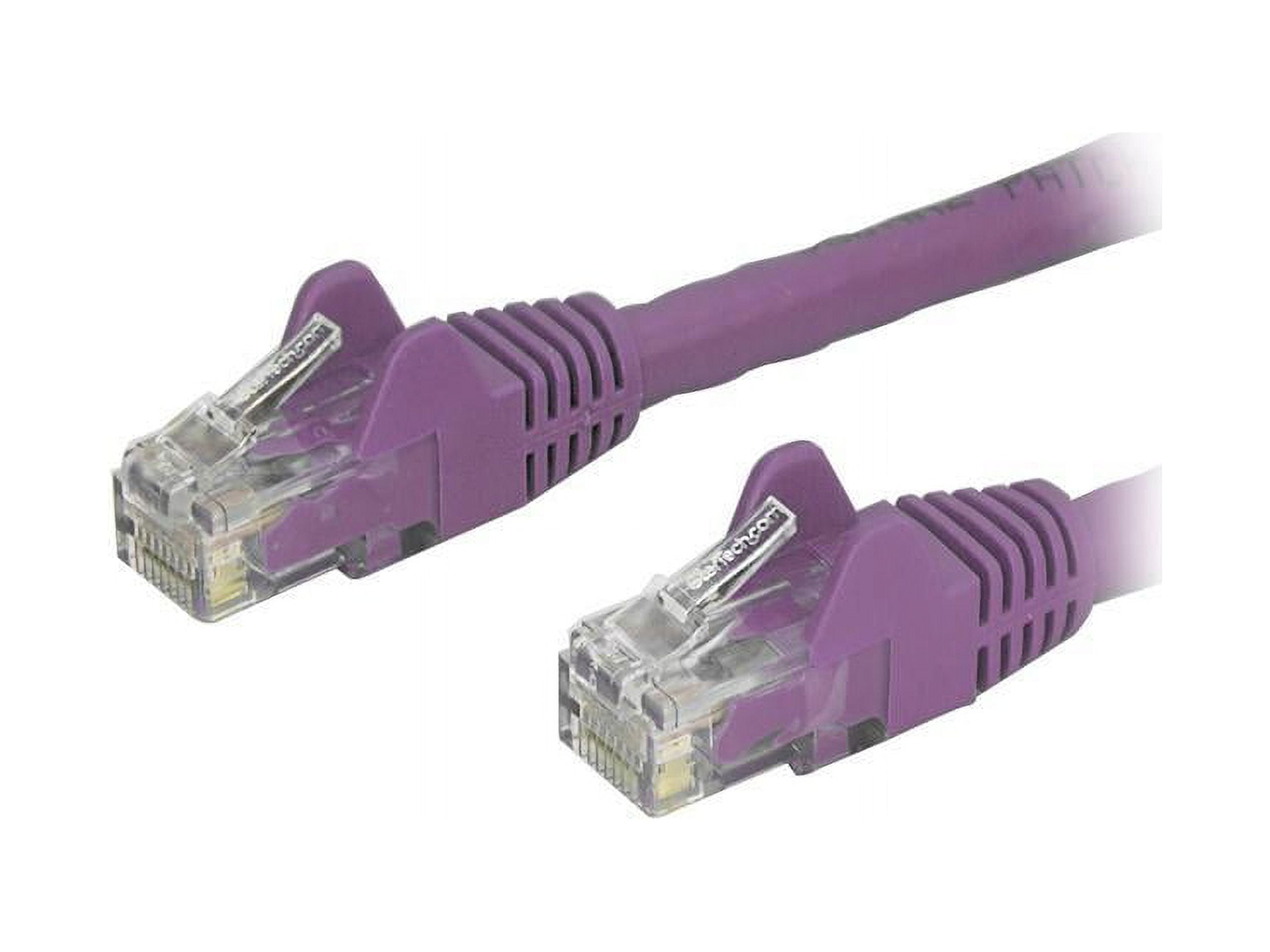 StarTech 4ft Purple Cat6 Patch Cable with Snagless RJ45 Connectors ...