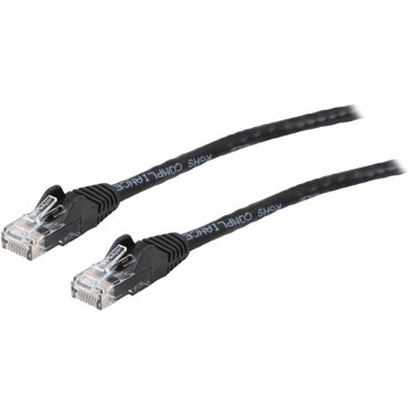StarTech.com M45PATCH15BK 15 ft. Cat 5E Black Network Cable - Walmart.com