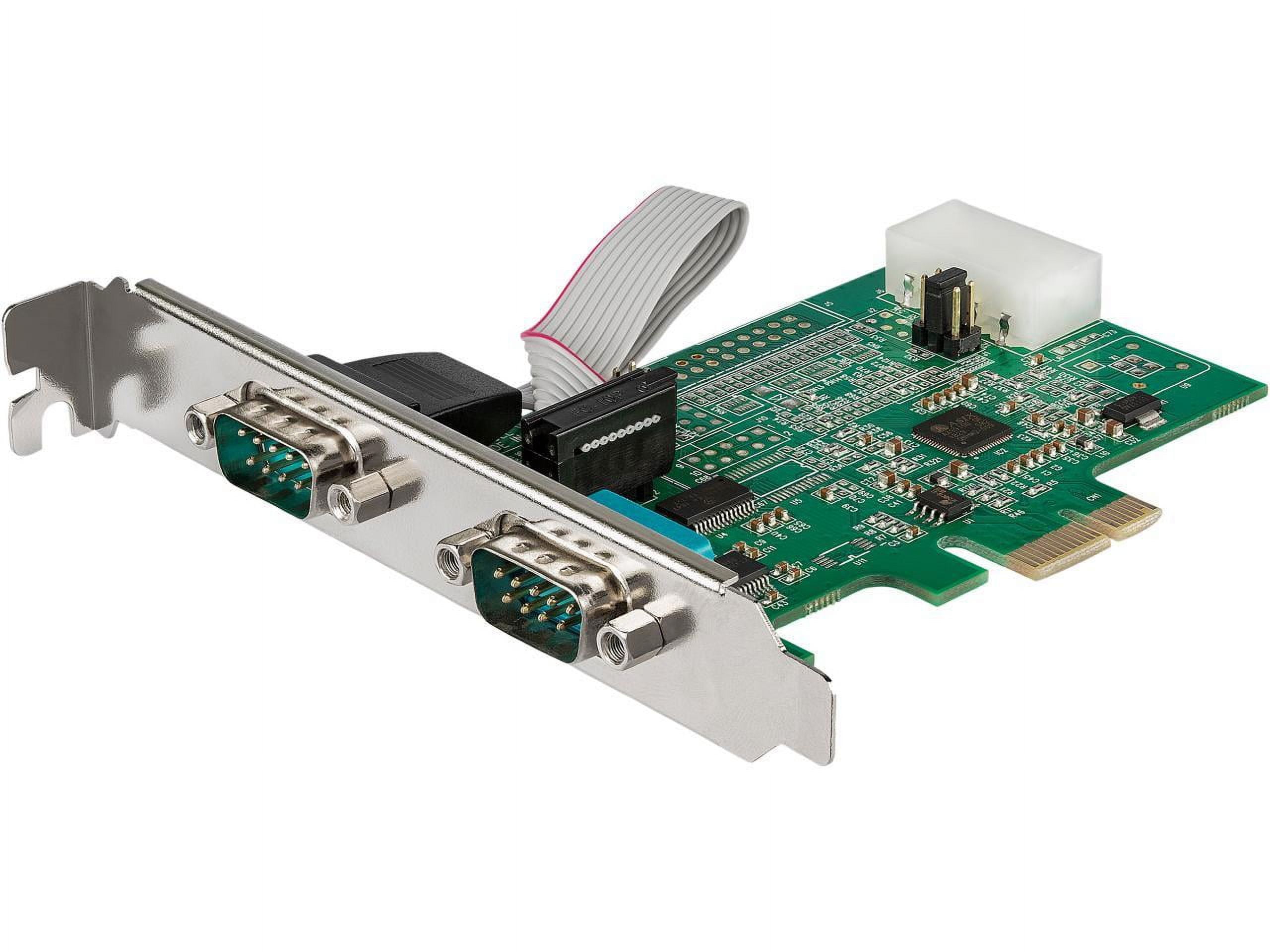 StarTech.com PEX2S953LP 2 Port RS232 Serial Adapter Card with 16950 UART - PCI Express Serial ...