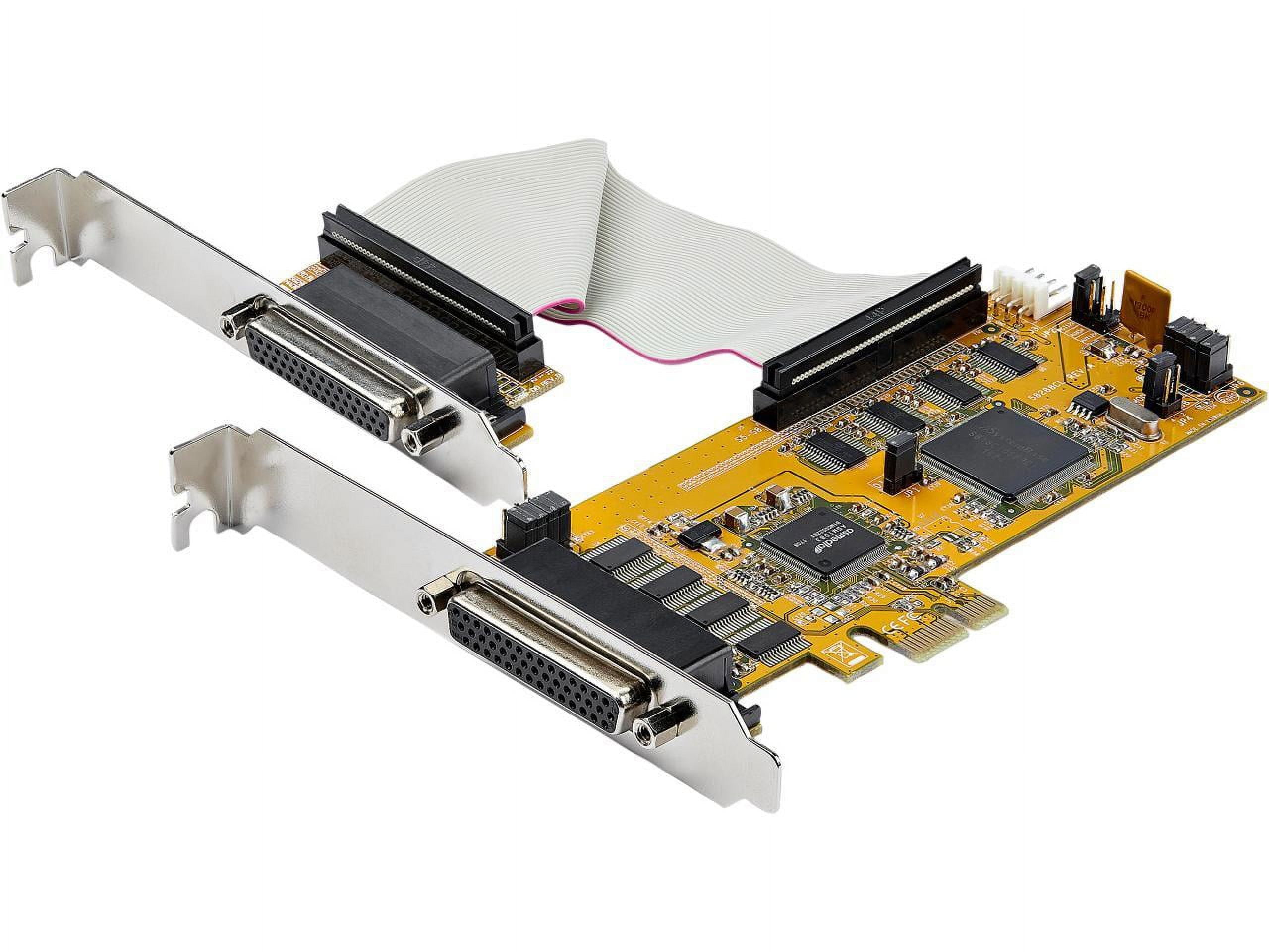 StarTech.com PEX8S1050LP 8-Port PCI Express Serial Card - 16C1050 UART RS232 - PCIE Low Profile ...