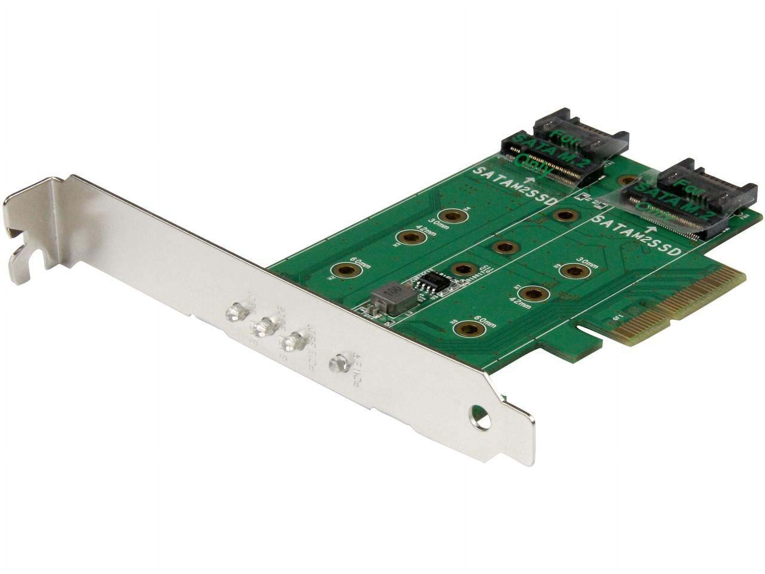 StarTech.com PEXM2SAT32N1 M.2 Adapter - 3 Port - 1 x PCIe (NVMe) M.2 ...
