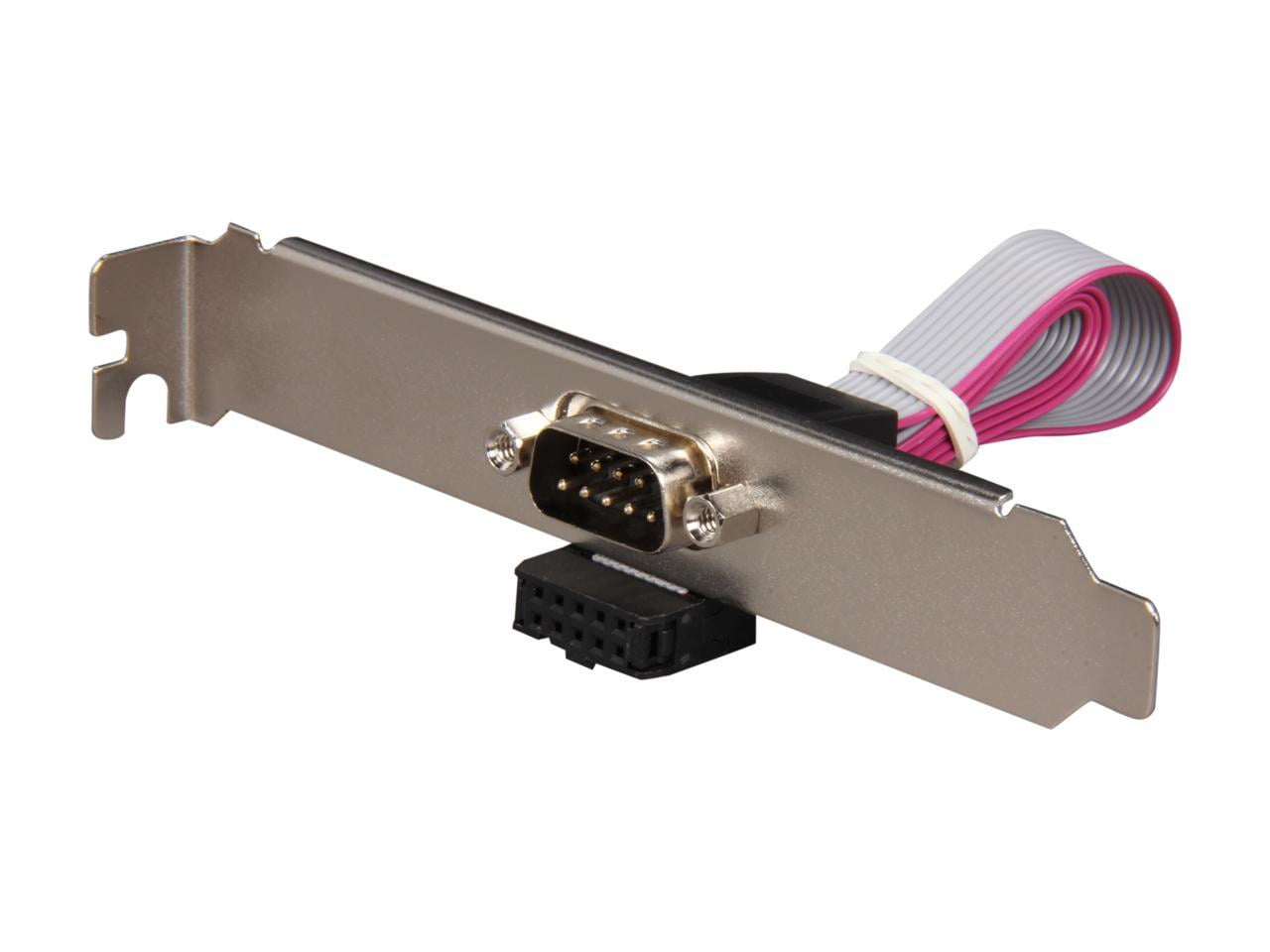 StarTech.com PLATE9M16 9 Pin Serial Male to 10 Pin Motherboard Header ...
