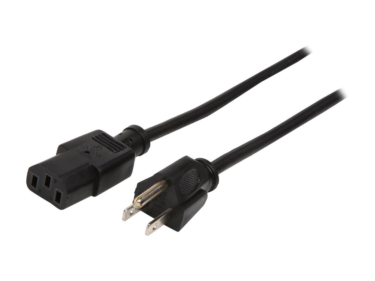 StarTech.com PXT10115 15 ft Standard Computer Power Cord - NEMA5-15P to C13 - Walmart.com