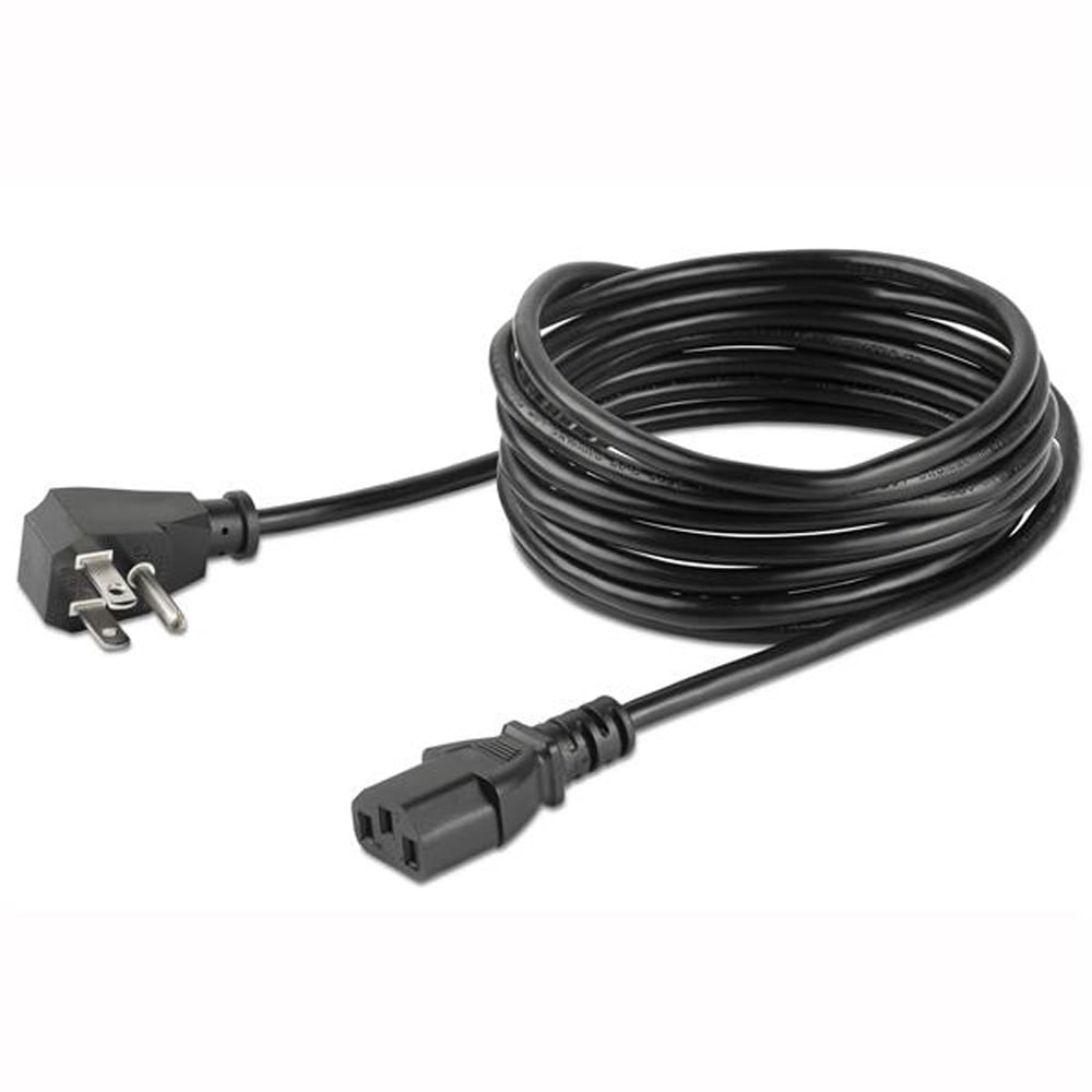 StarTech 10 ft Flat NEMA 5-15P to C13 Computer Power Cord - Black ...