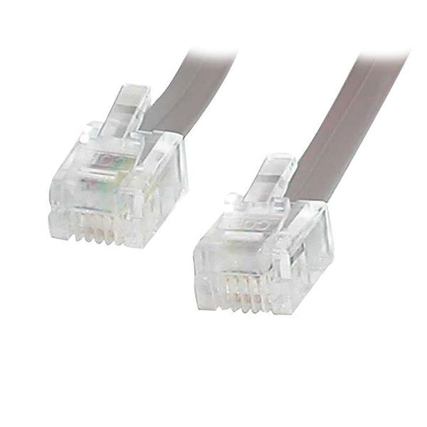 StarTech.com RJ25FT 25ft RJ11 Telephone Modem Cable - Gray - Walmart.com
