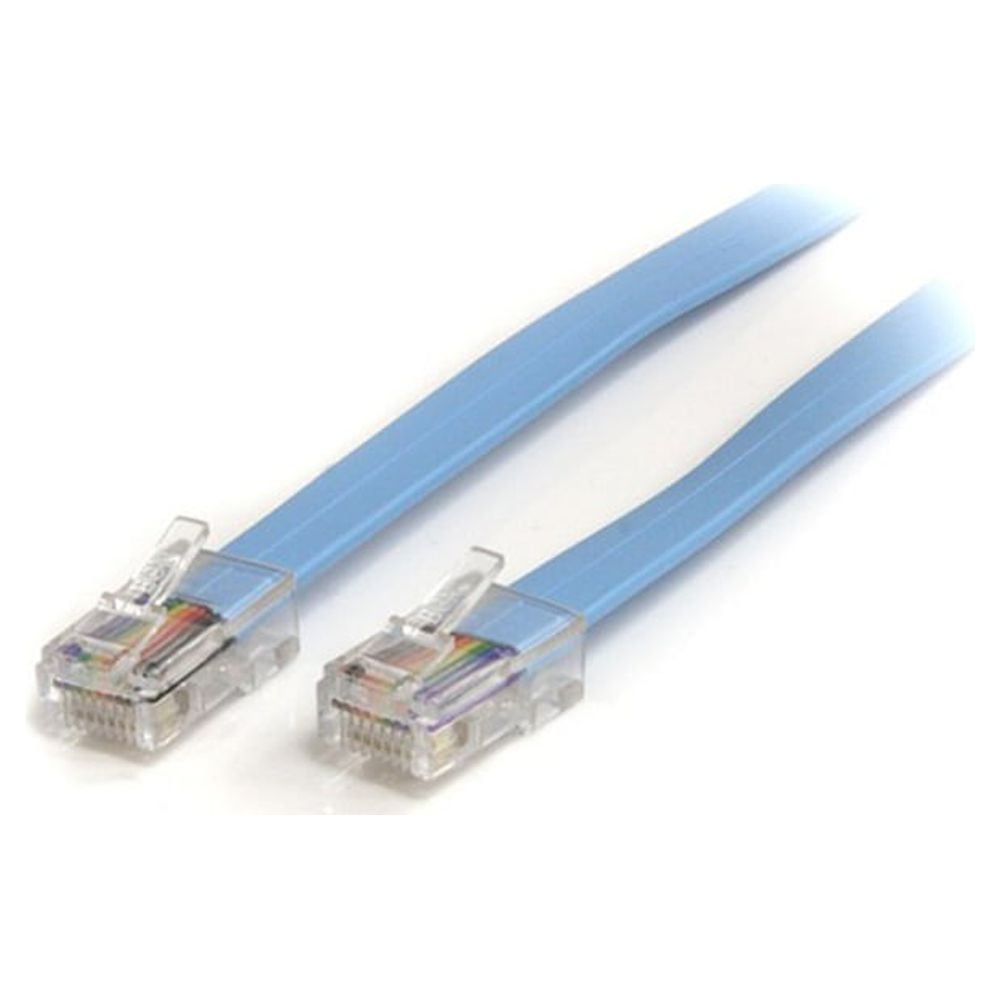 StarTech.com ROLLOVERMM6 6 ft. Blue Cisco Console Rollover Cable ...