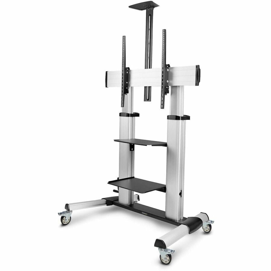 StarTech.com Rolling TV Cart/Stand On Wheels, For 60-100inch Flat ...