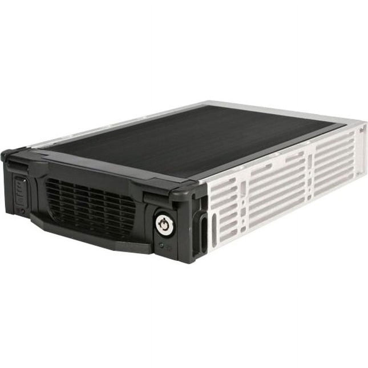 Startech Black Aluminum 5.25in Professional SATA Hard Drive Mobile Rack ...